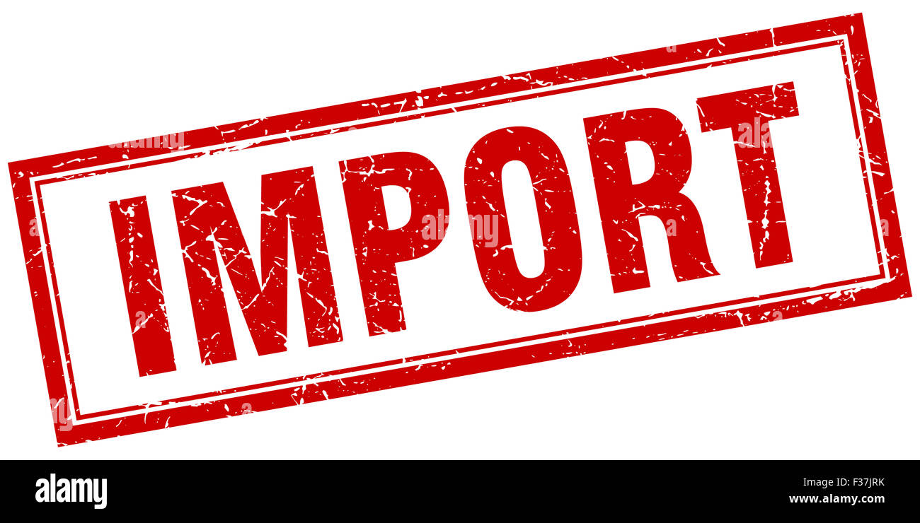 import red square grunge stamp on white Stock Photo - Alamy