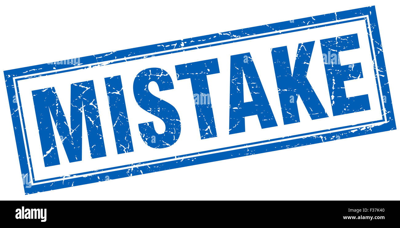 Mistake square stamp grunge hi-res stock photography and images - Alamy