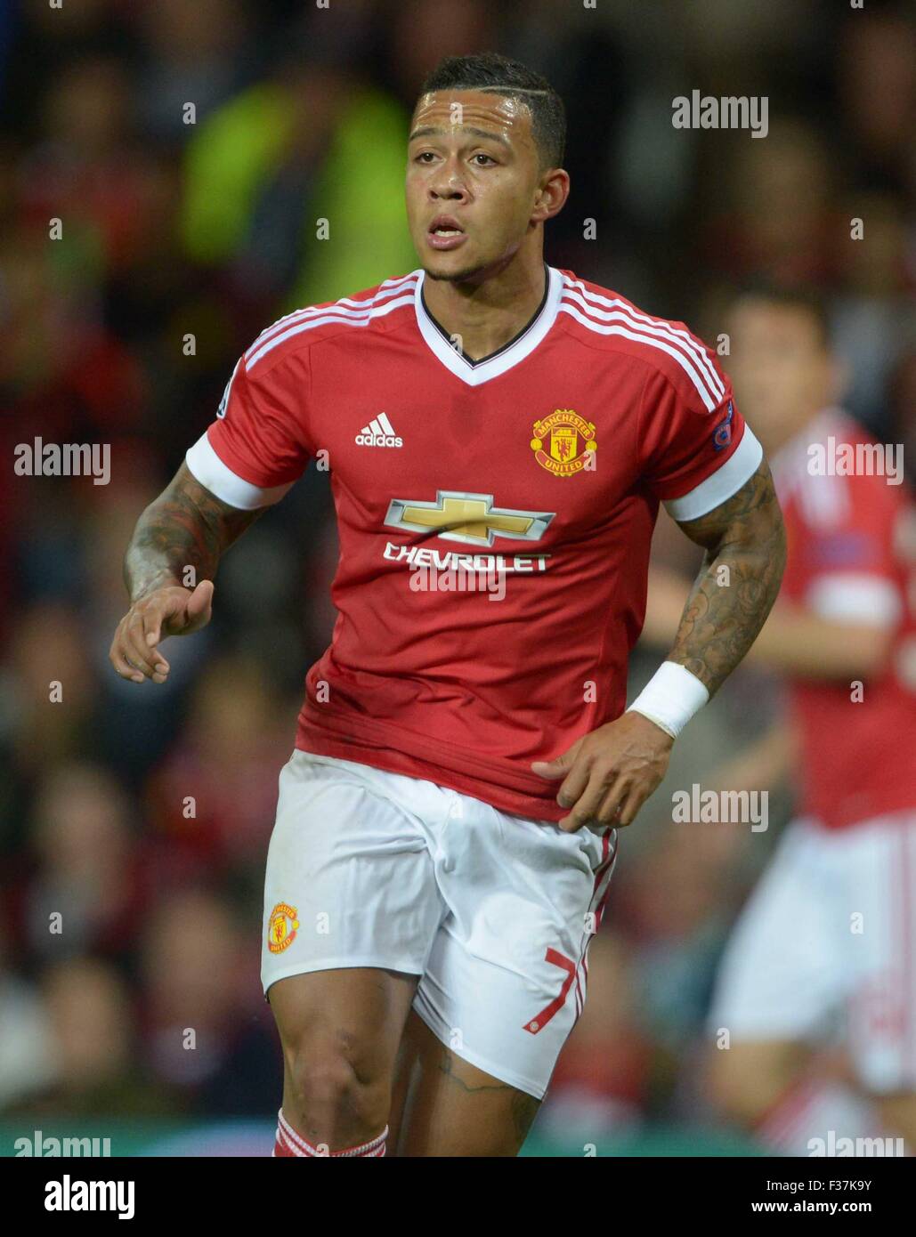 Manchester, UK. 30th Sep, 2015. Manchester United's Memphis Depay ...