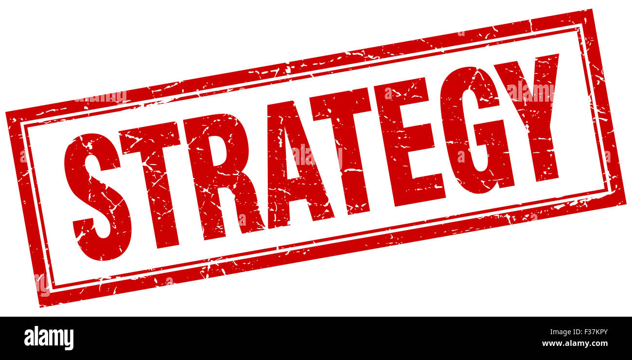 Strategy square grunge stamp hi-res stock photography and images - Alamy