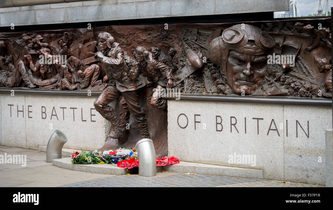 The Battle of Britain Monument, Victoria Embankment, London, Britain ...