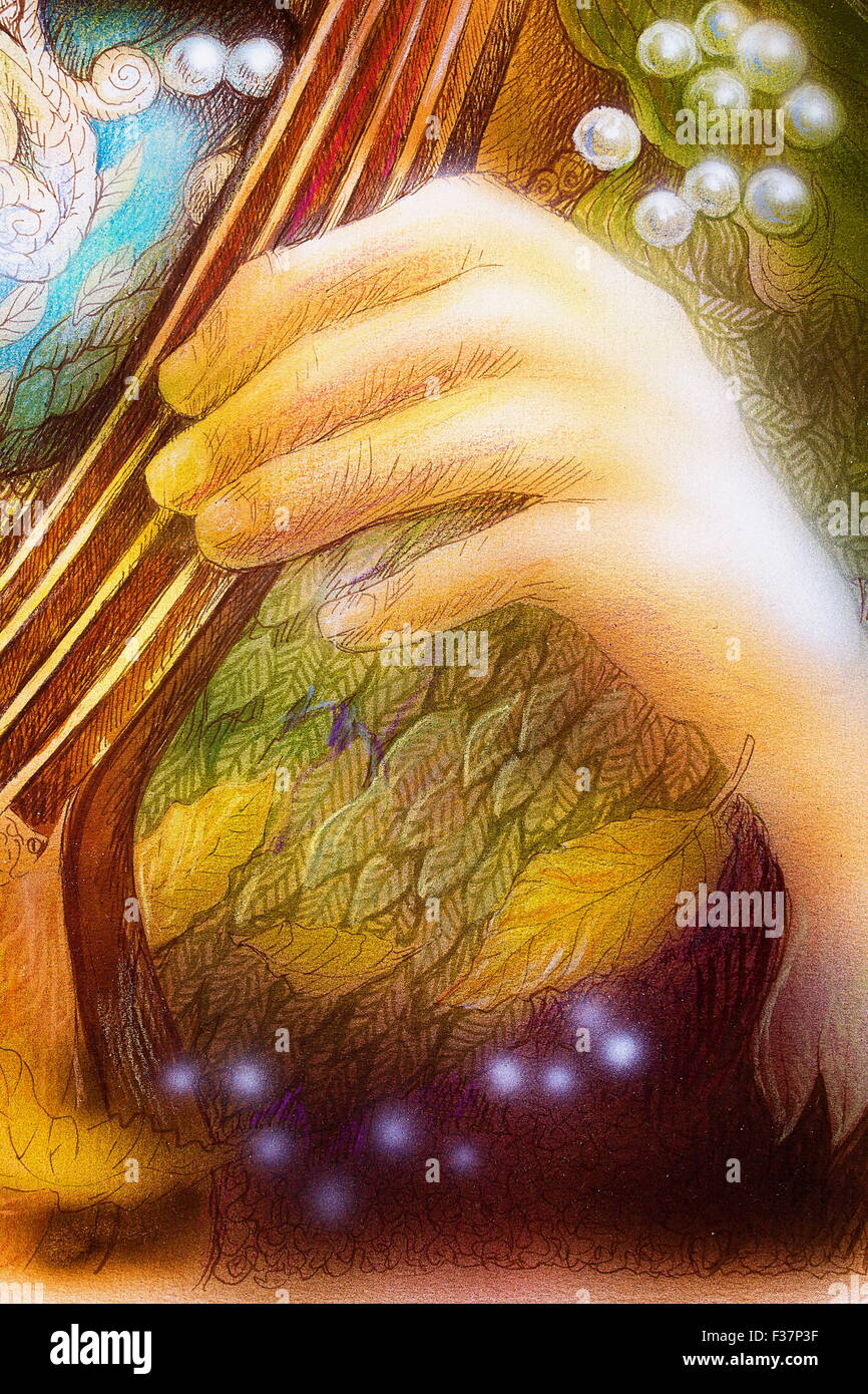 Fairy playing guitar hi-res stock photography and images - Alamy