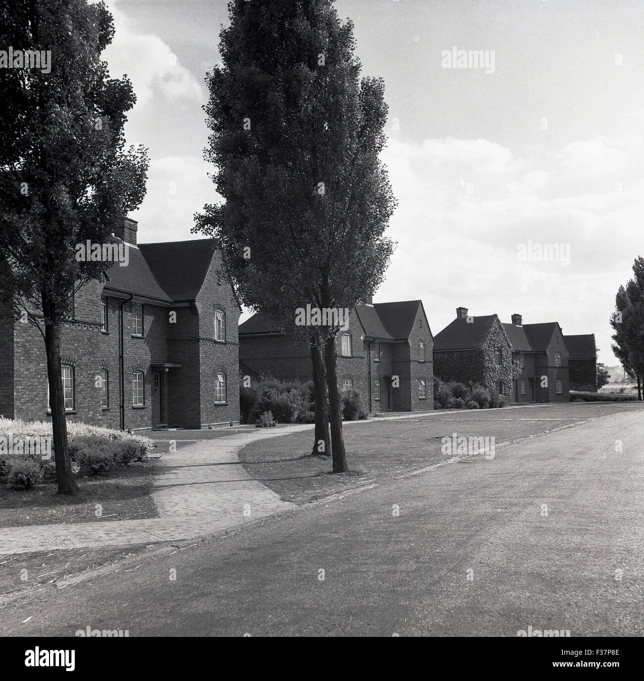 Historical, 1950s, brick constructed village housing and spacious ...
