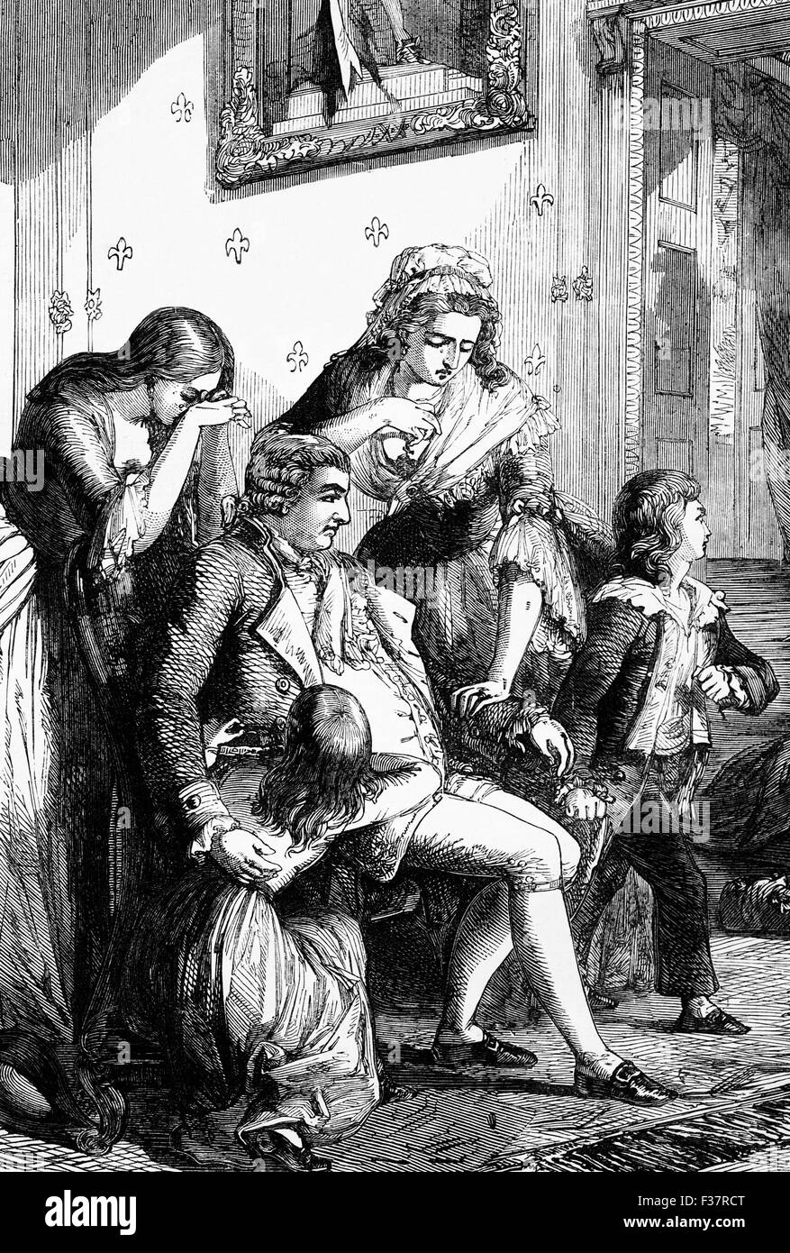 The French Royal Family in Paris after their return from Varennes in ...