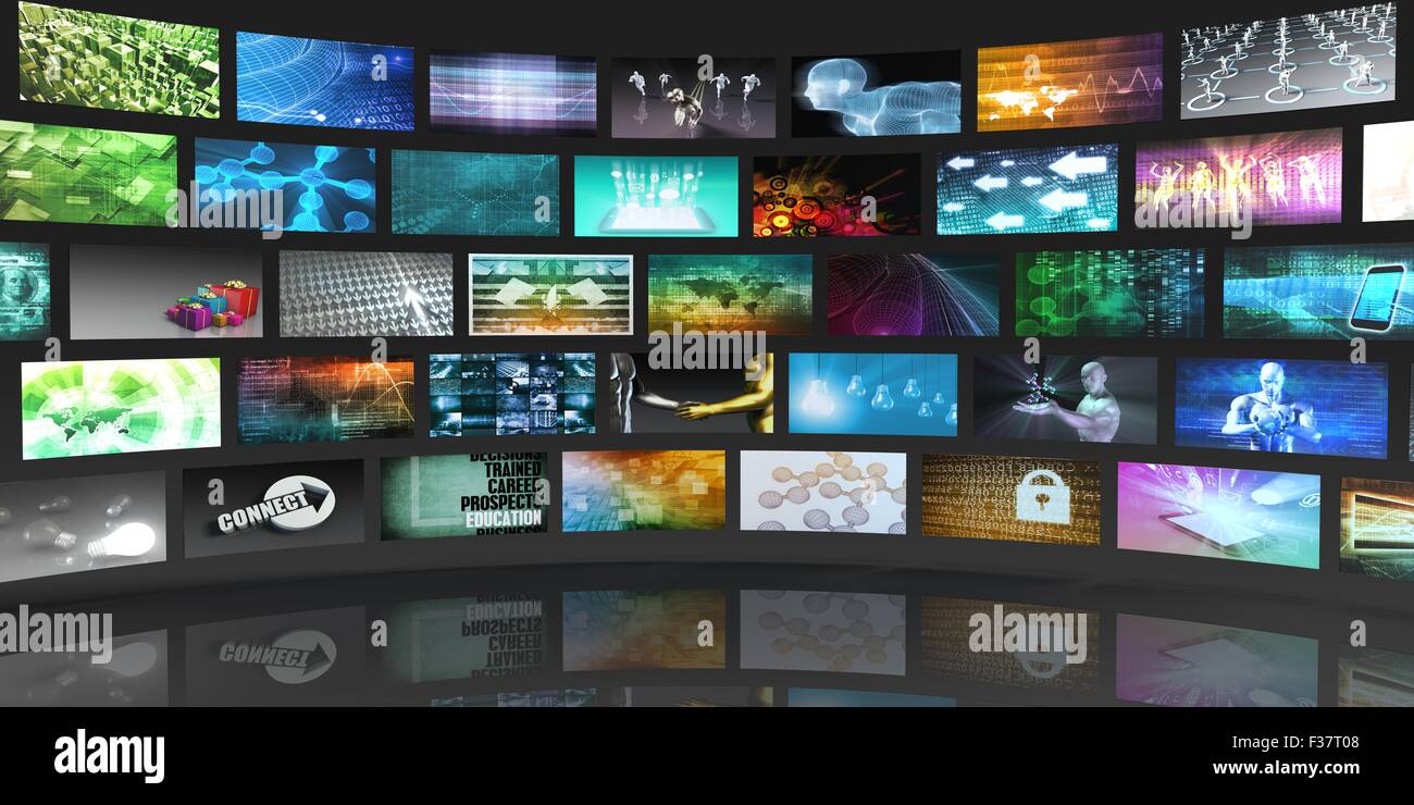 Video Screens Abstract Background for Multimedia Concept Stock Photo ...