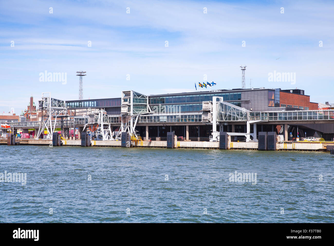 Ferry terminal in passenger port of Helsinki, Finland Stock Photo - Alamy