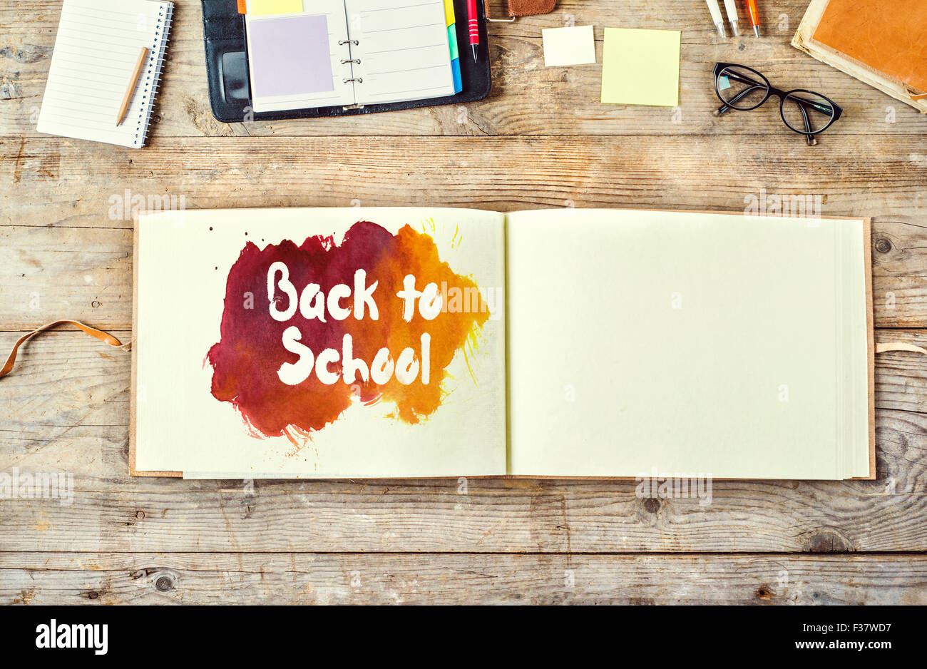 Back to school composition Stock Photo - Alamy