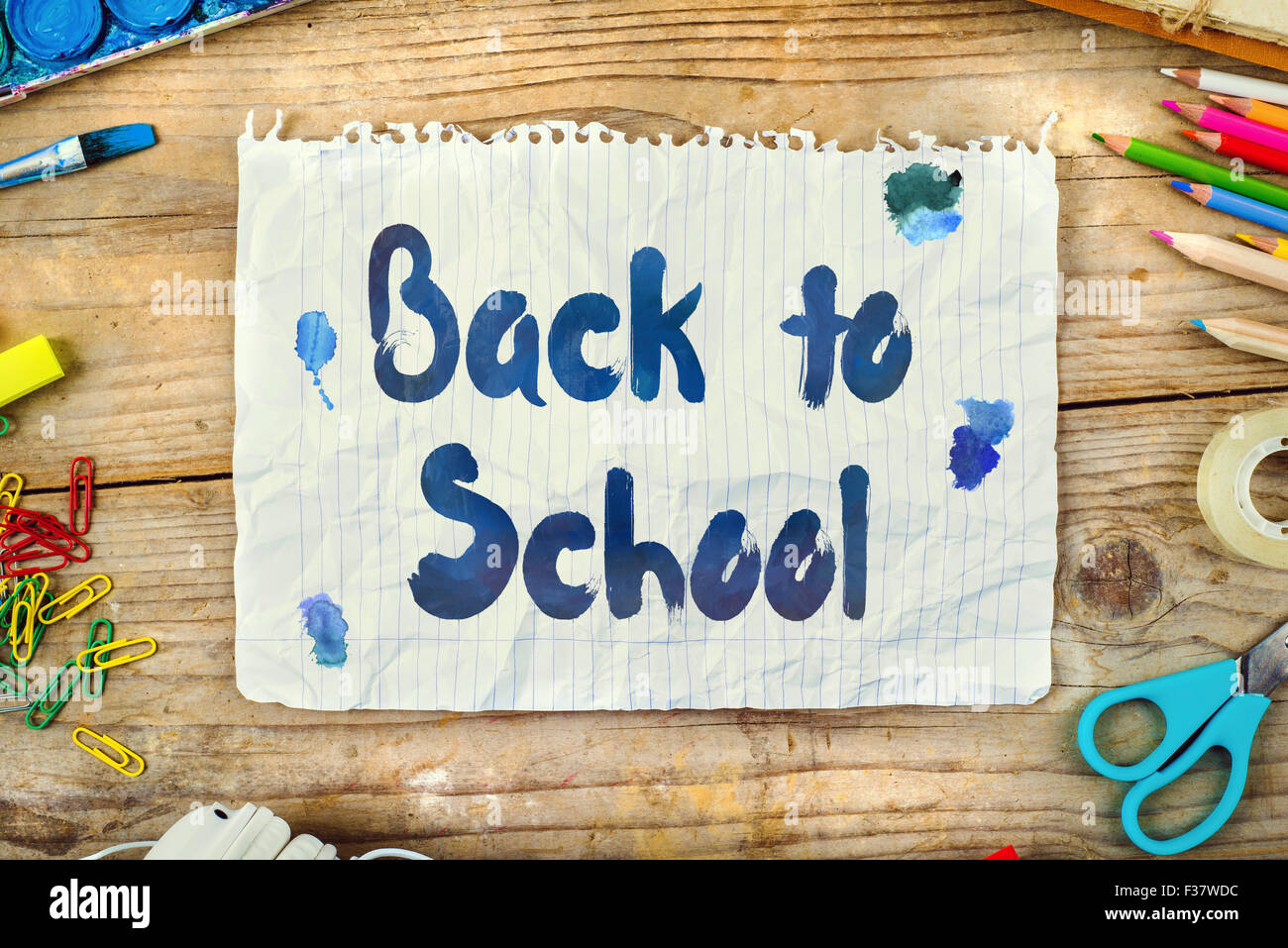 Back to school composition Stock Photo - Alamy