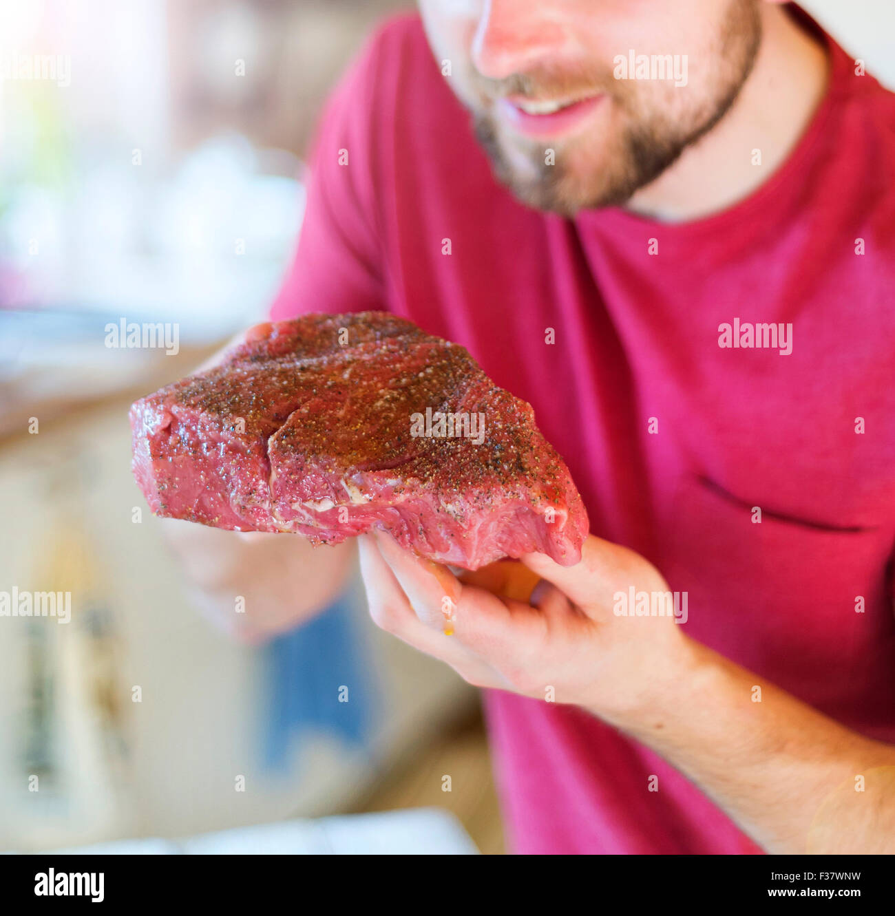 Man at dinner table hi-res stock photography and images - Alamy