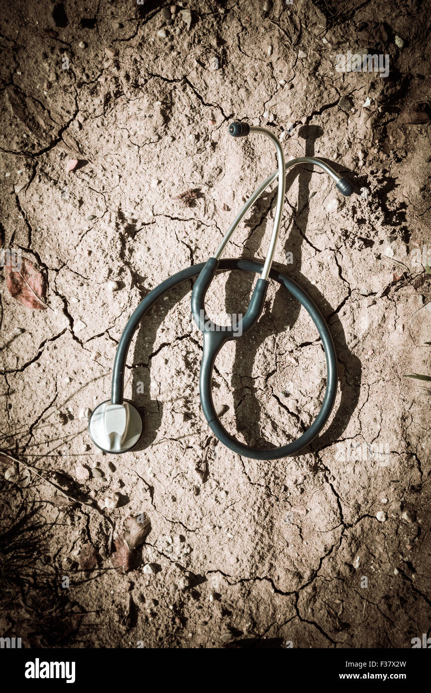 Stethoscope and landscape Stock Photo - Alamy