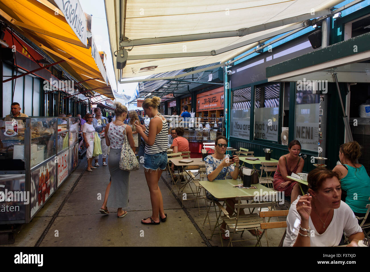 Market Naschmarkt, Vienna, Austria Stock Photo - Alamy