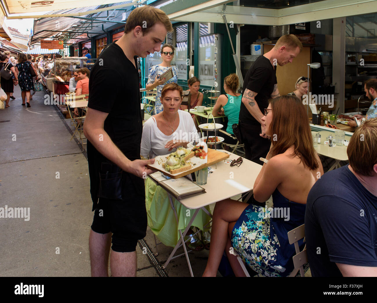 Market Naschmarkt, Vienna, Austria Stock Photo - Alamy