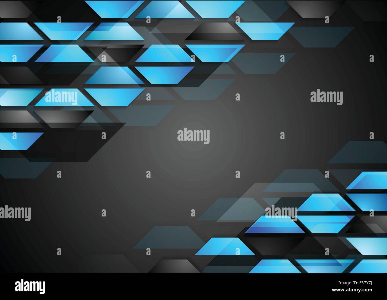 Abstract dark technology corporate background. Vector design Stock ...