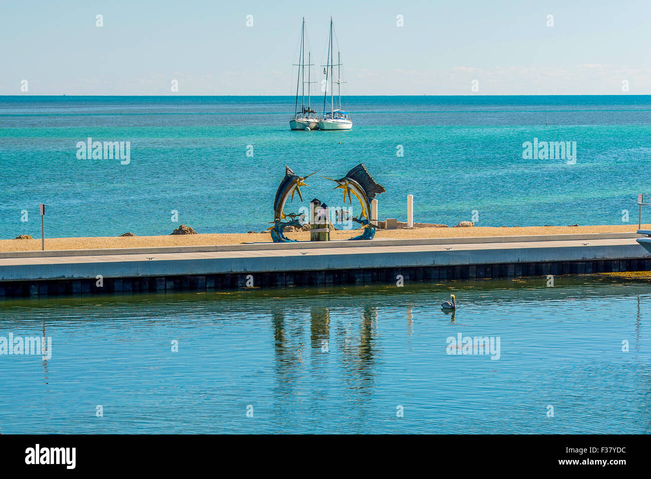 Key Largo harbour Stock Photo - Alamy