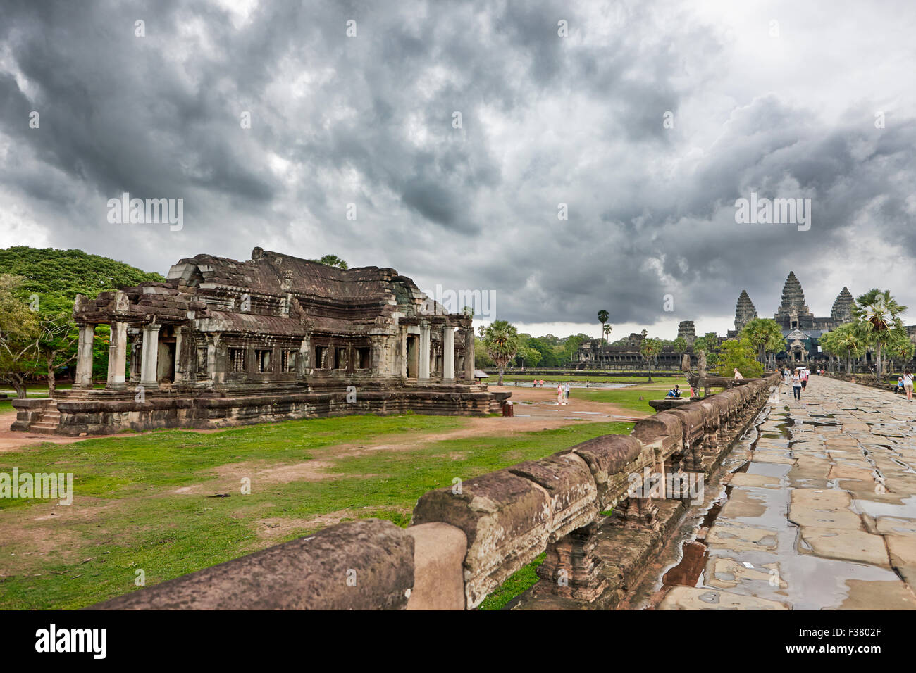 Library building at Angkor Wat temple complex. Angkor Archaeological ...