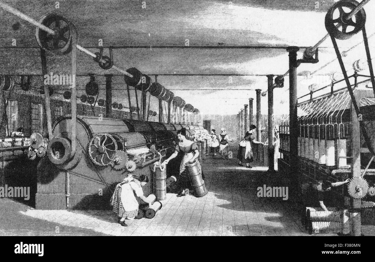 CARDING ENGINE AND DRAWING FRAME from E Baines' book History of the ...