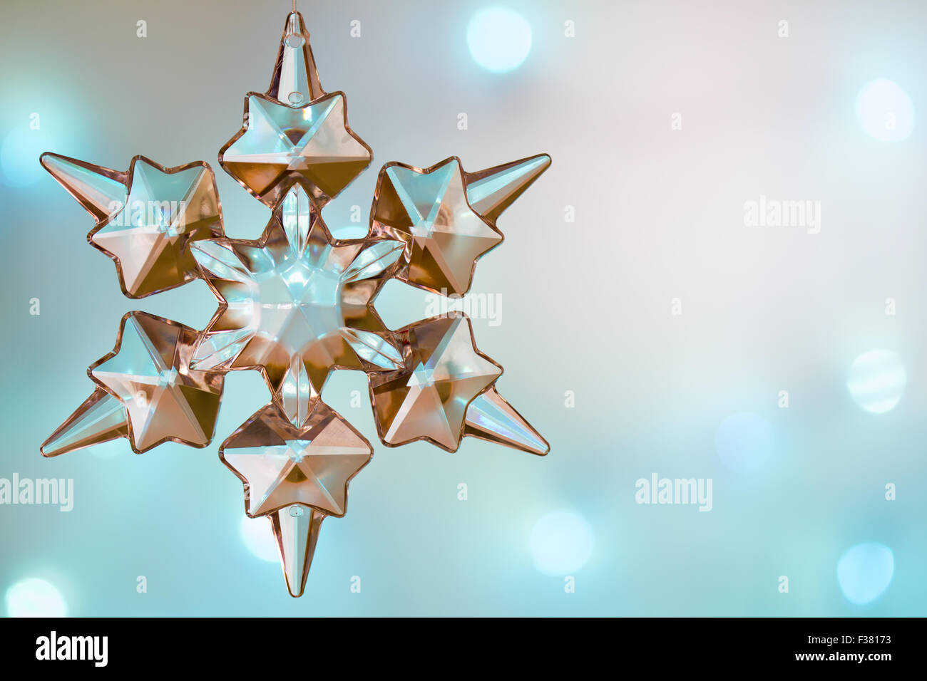 Snowflake blue background hi-res stock photography and images - Alamy