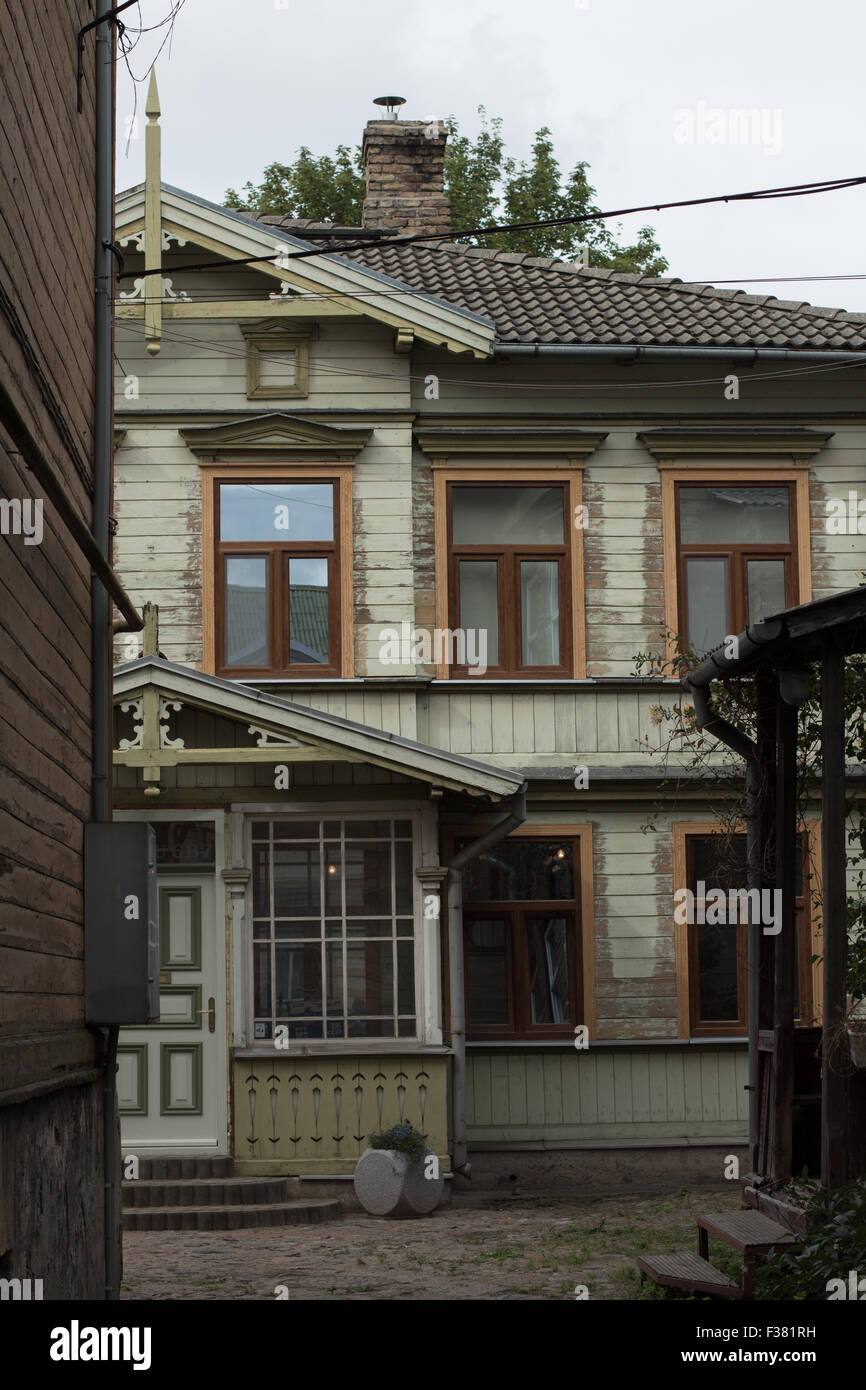 wood carved house Stock Photo - Alamy