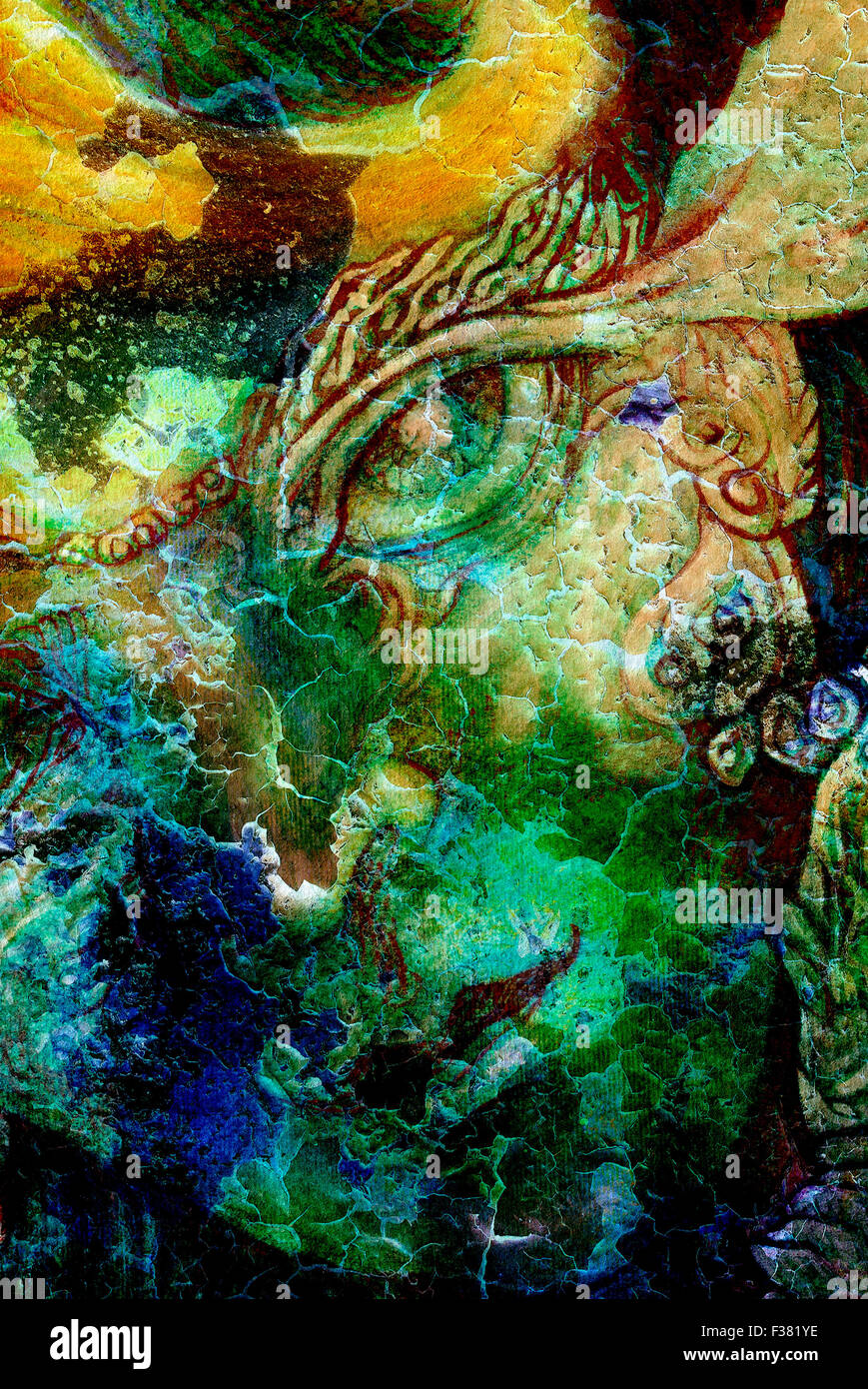 elven fairy creatures and energy lights, an insight in a fairy realm ...