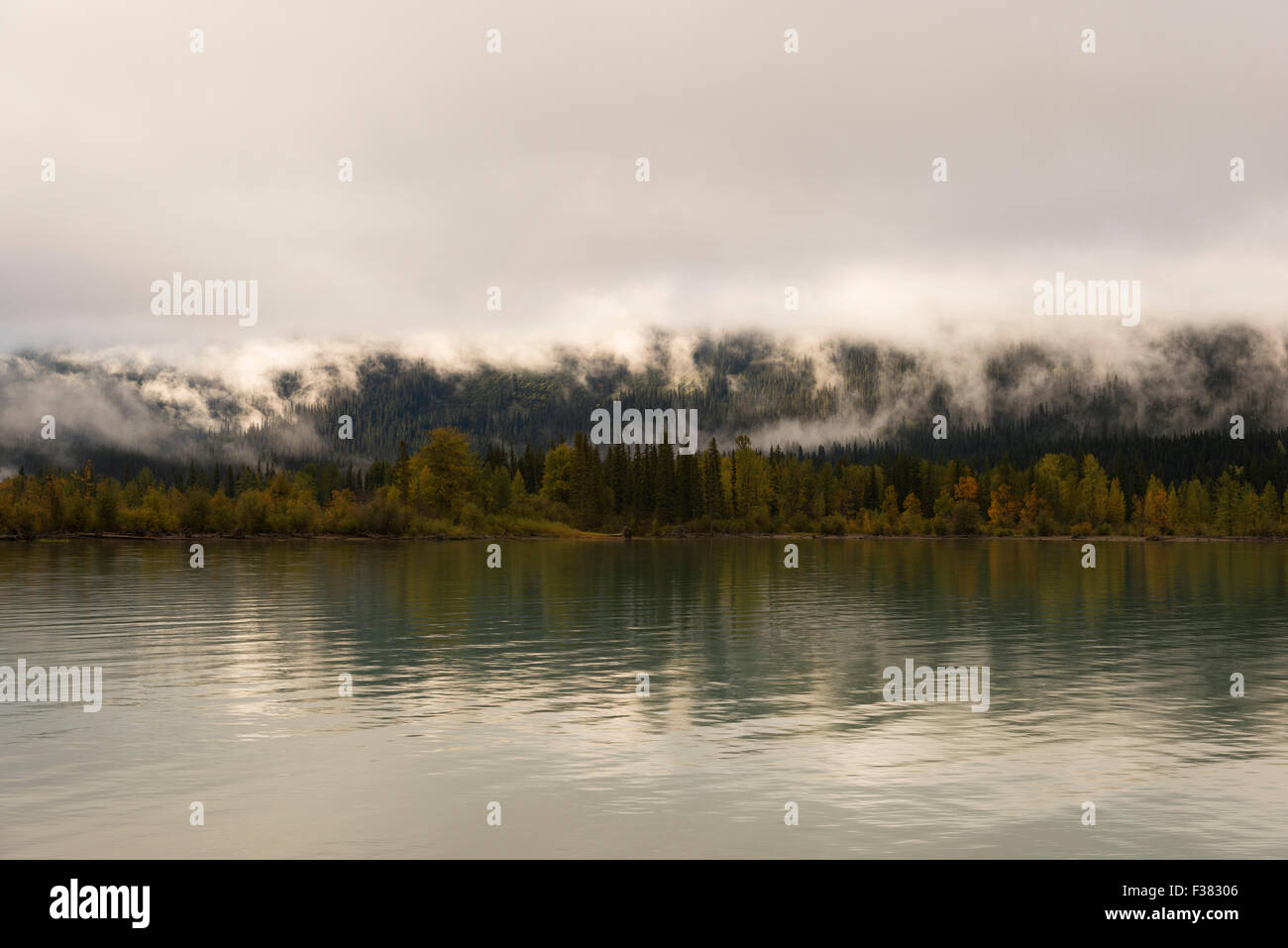 Clearing storm at Moose Lake Stock Photo - Alamy