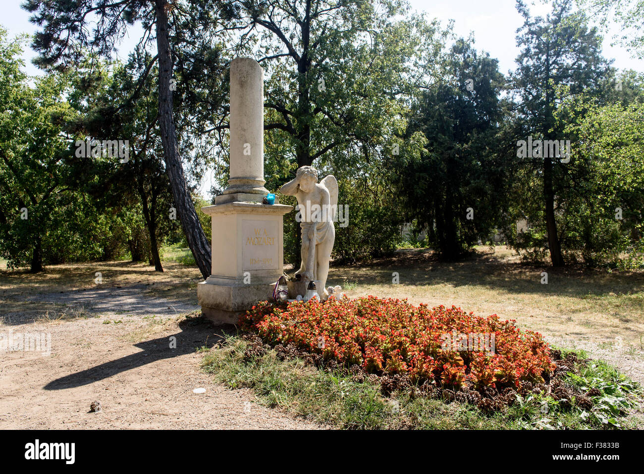 Cemetery St. Marx, tomb of Mozart, Vienna, Austria Stock Photo - Alamy