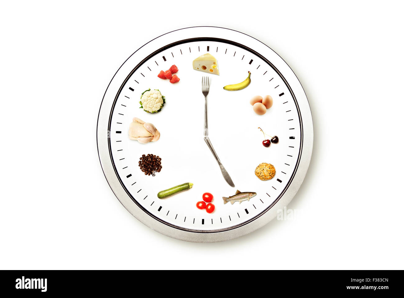 time for food, conceptual image for diet and nutrition Stock Photo - Alamy