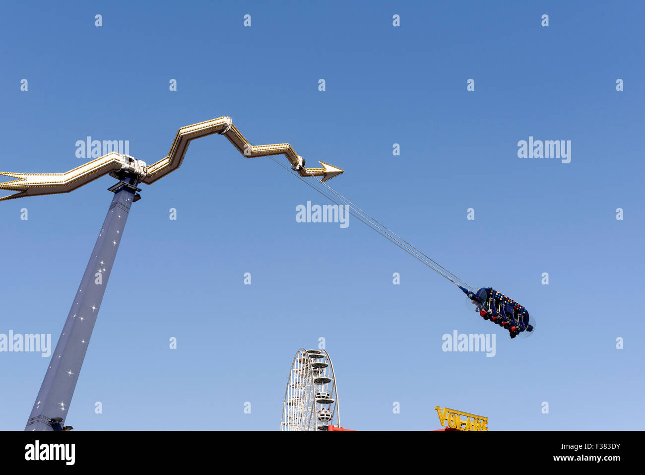 funfair ride at amusementpark Prater, Vienna, Austria Stock Photo - Alamy