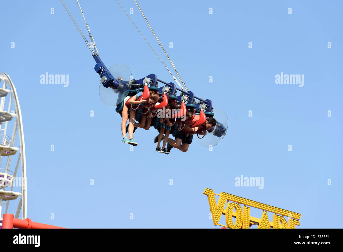 funfair ride at amusementpark Prater, Vienna, Austria Stock Photo - Alamy