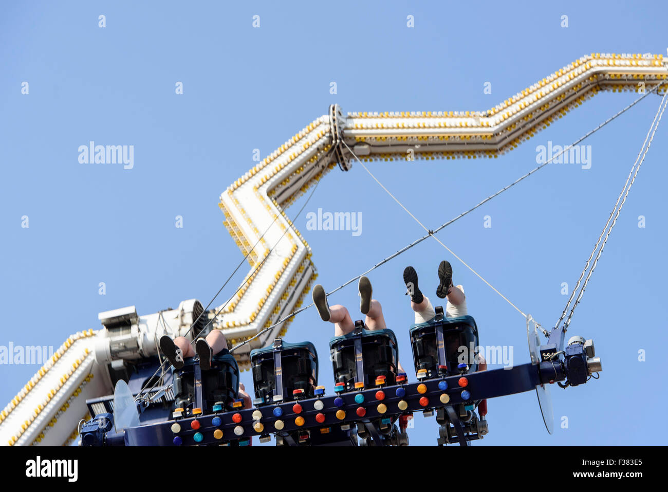 funfair ride at amusementpark Prater, Vienna, Austria Stock Photo - Alamy