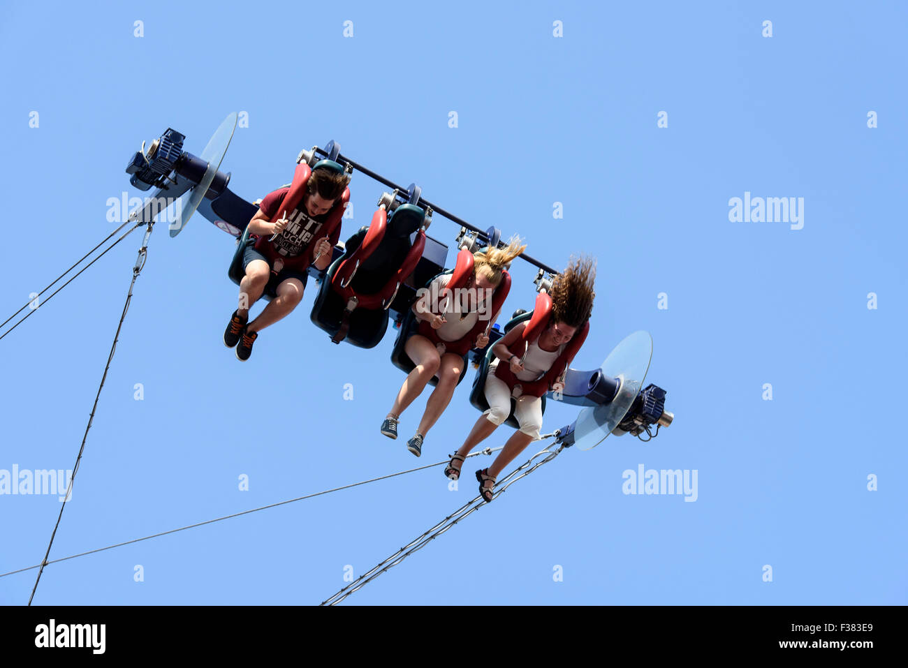 funfair ride at amusementpark Prater, Vienna, Austria Stock Photo - Alamy