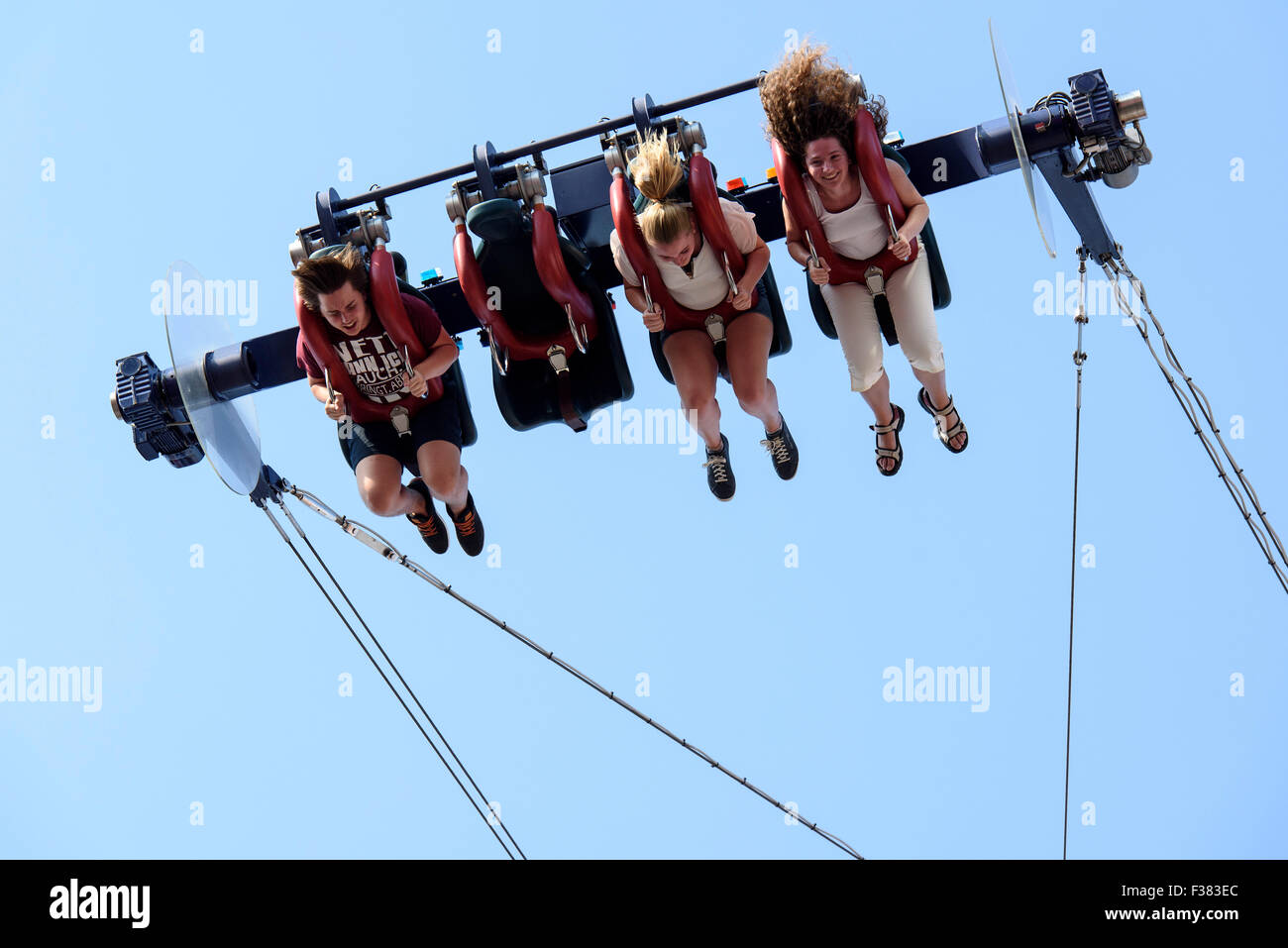 Funfair ride amusementpark prater vienna hi-res stock photography and ...