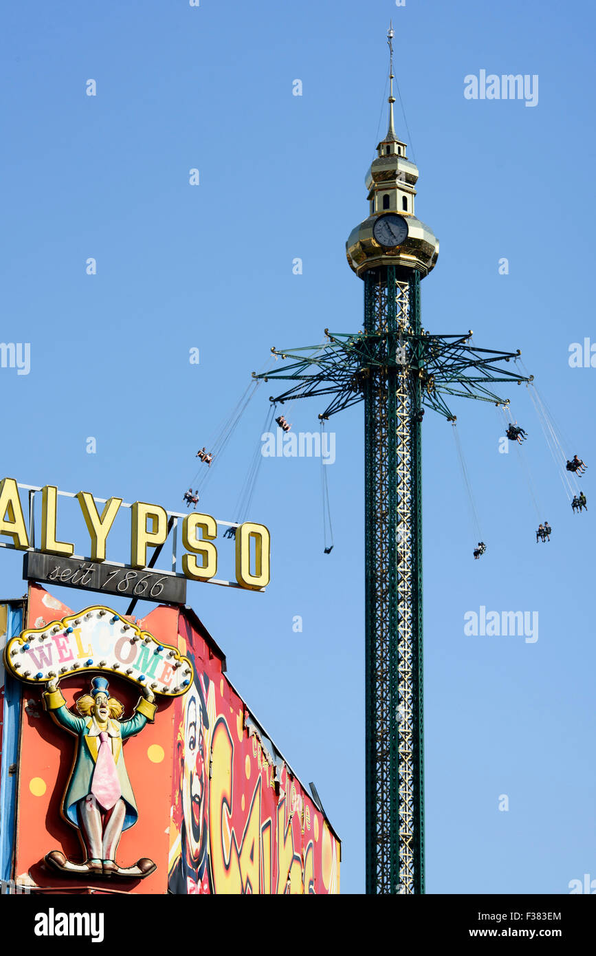 Funfair ride amusementpark prater vienna hi-res stock photography and ...