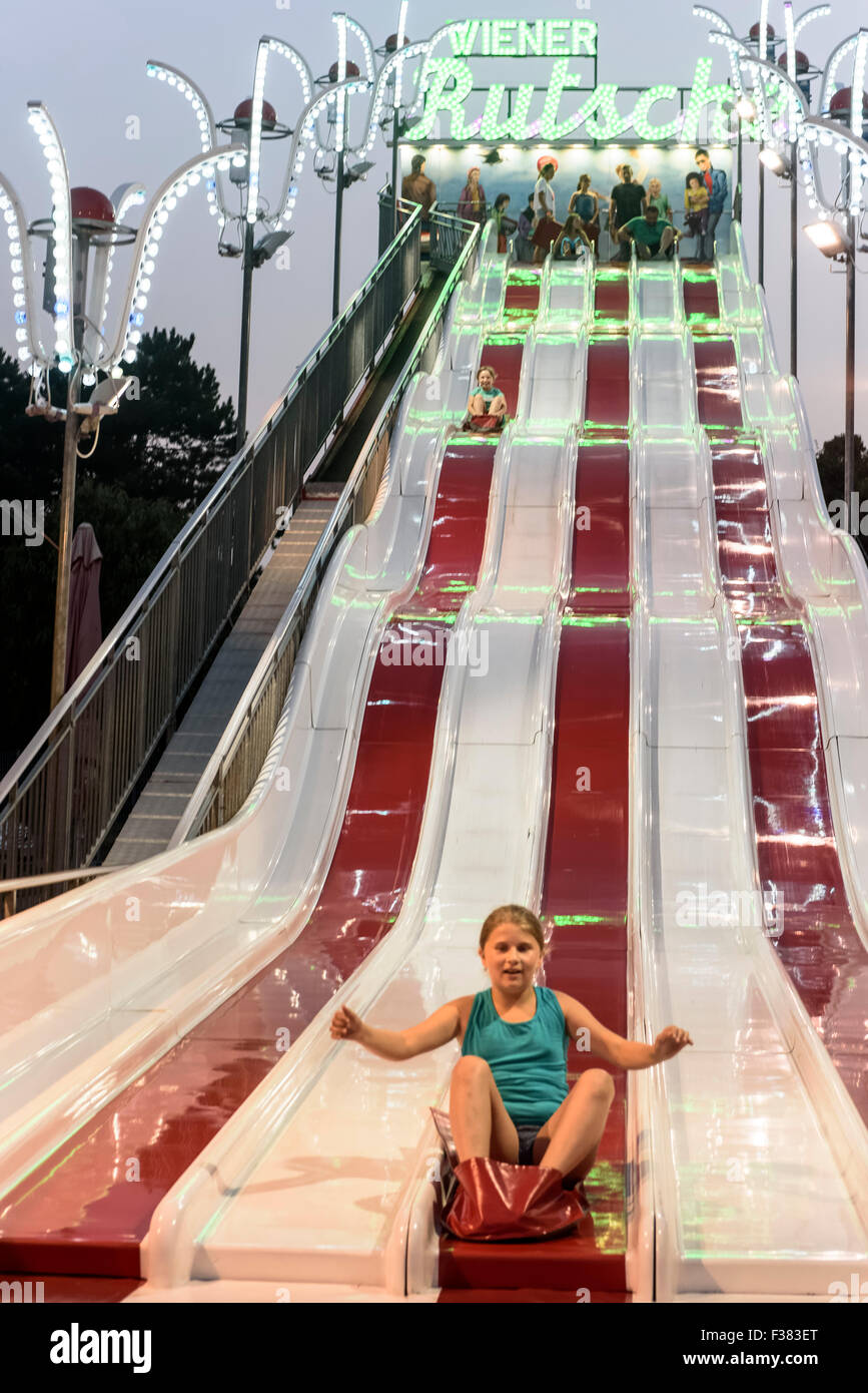 funfair ride at amusementpark Prater, Vienna, Austria Stock Photo - Alamy