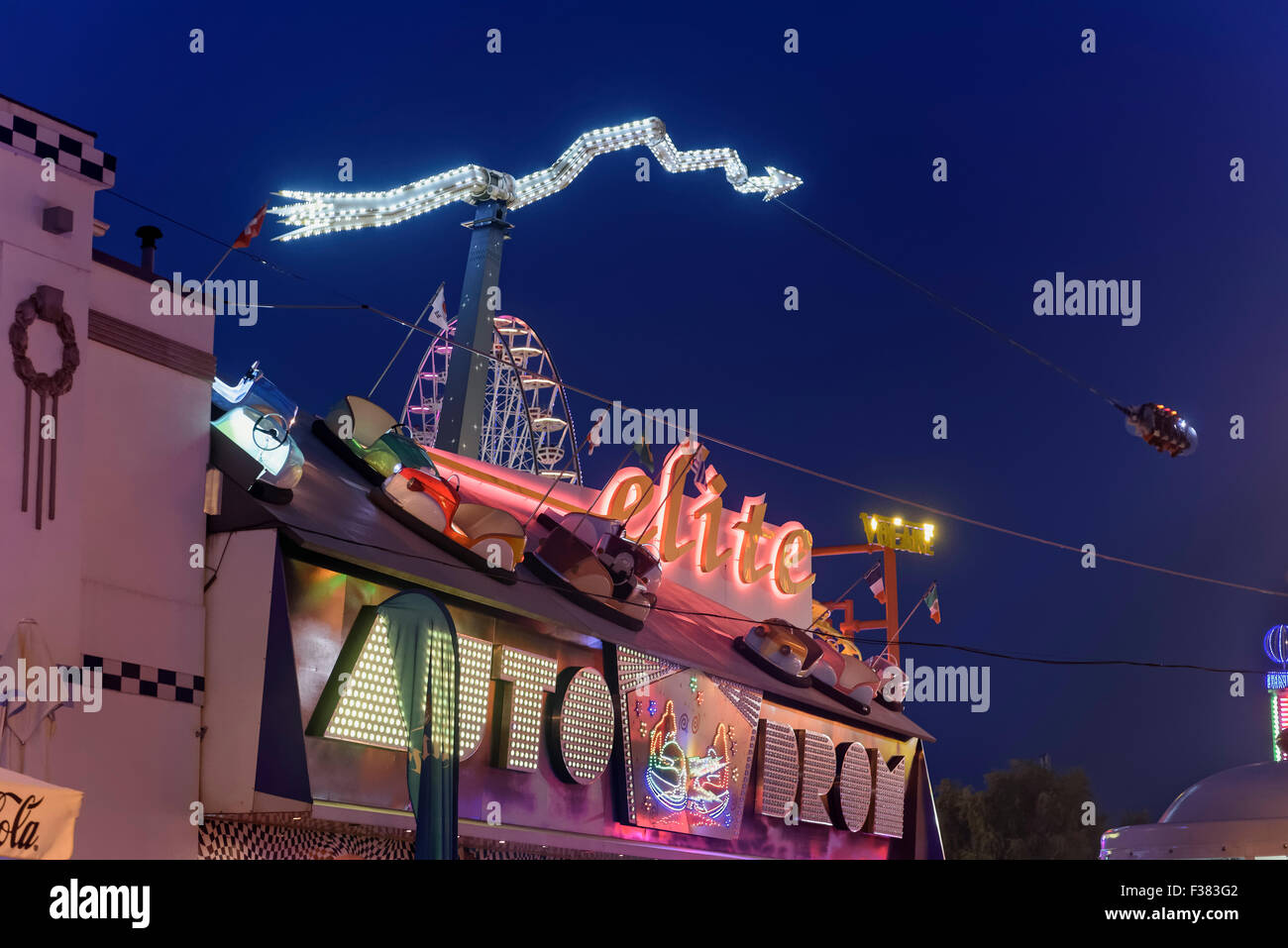 Funfair ride amusementpark prater vienna hi-res stock photography and ...