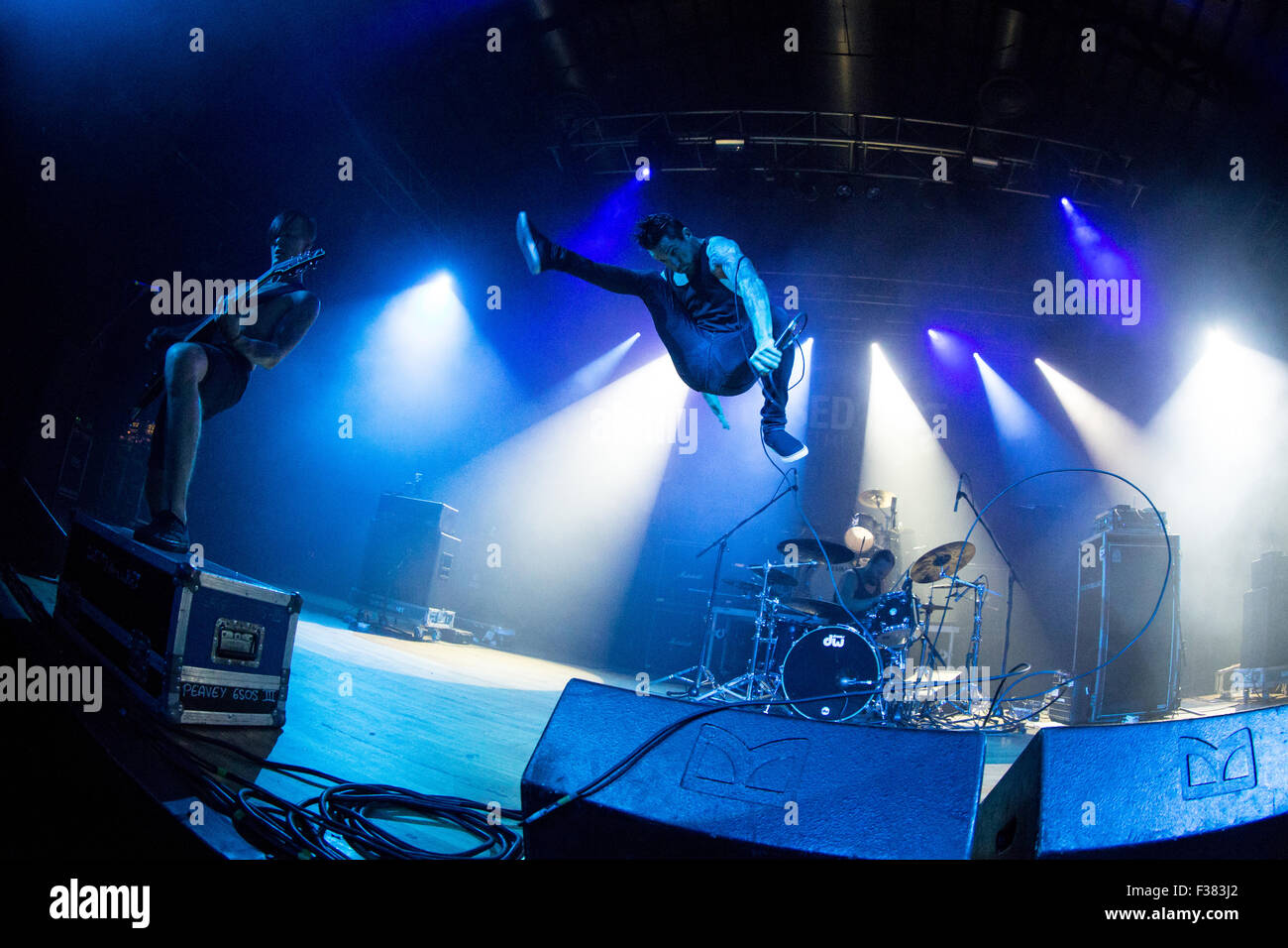 Milan Italy. 30th September 2015. The Swedish hardcore punk band RAISED ...