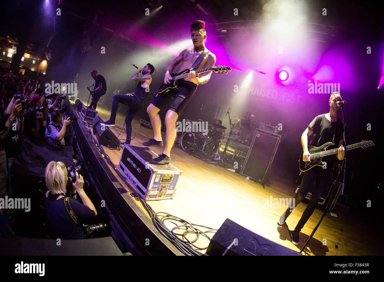 Milan Italy. 30th September 2015. The Swedish hardcore punk band RAISED ...