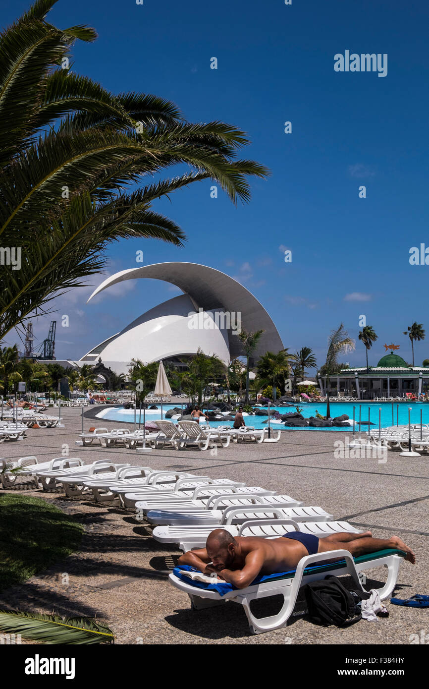 View of the Auditorio Adan Martin from the parque maritimo cesar ...