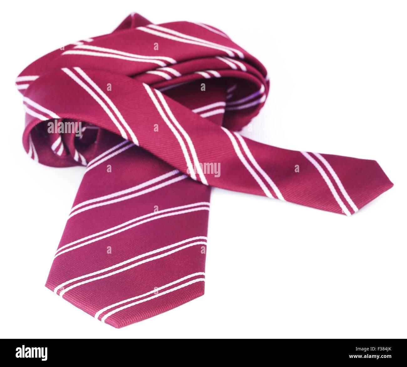 Close up of a necktie over white background Stock Photo - Alamy