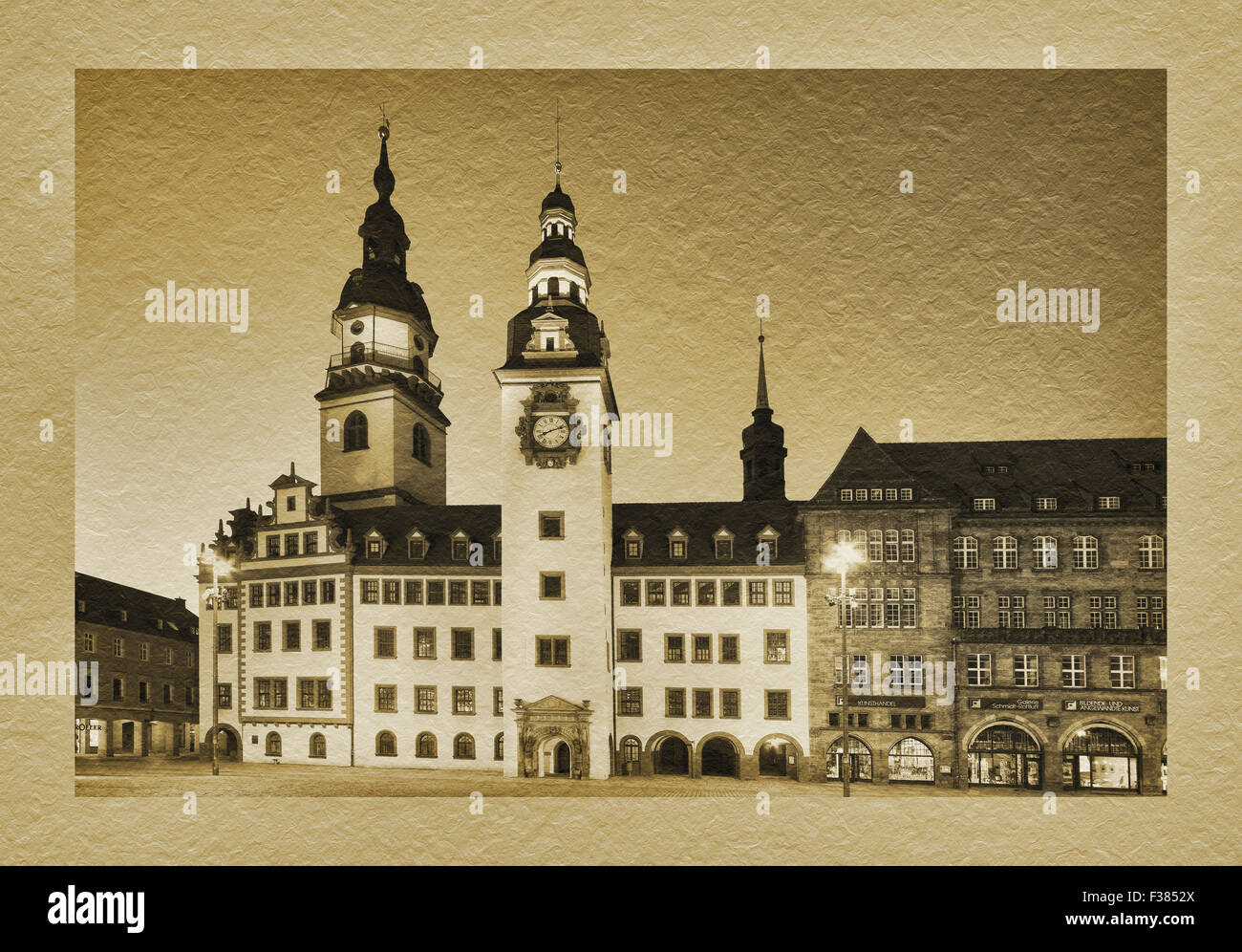 Altes rathaus chemnitz old guildhall hi-res stock photography and ...