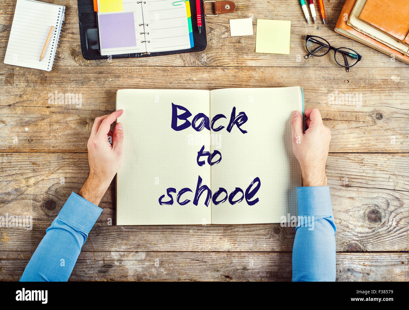 Back to school composition Stock Photo - Alamy