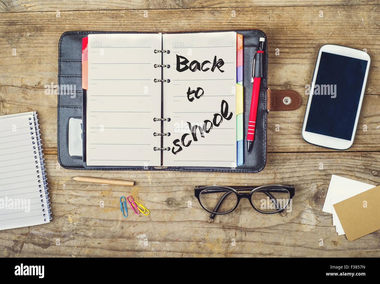 Back to school composition Stock Photo - Alamy