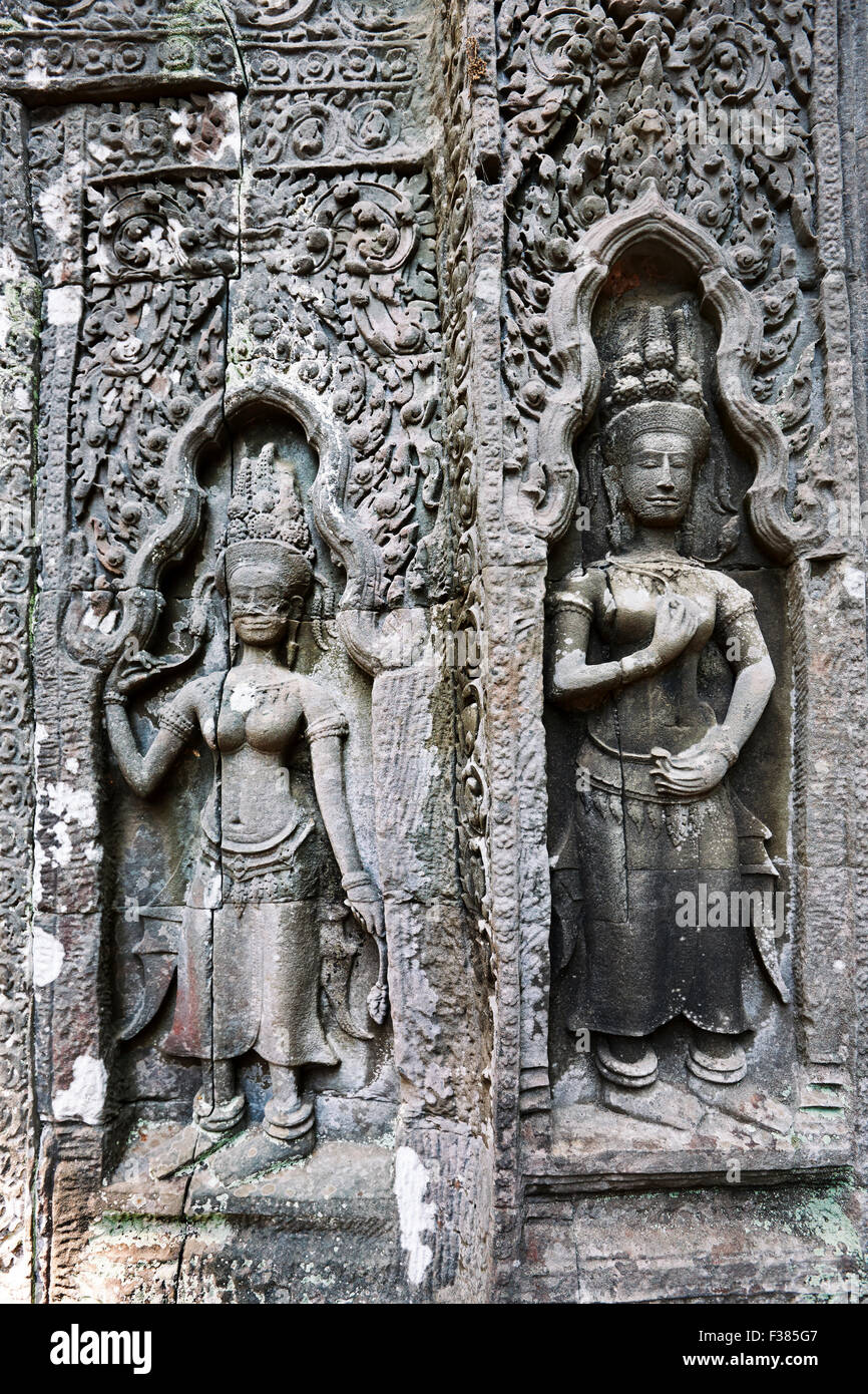 Angkor stone carving hi-res stock photography and images - Alamy