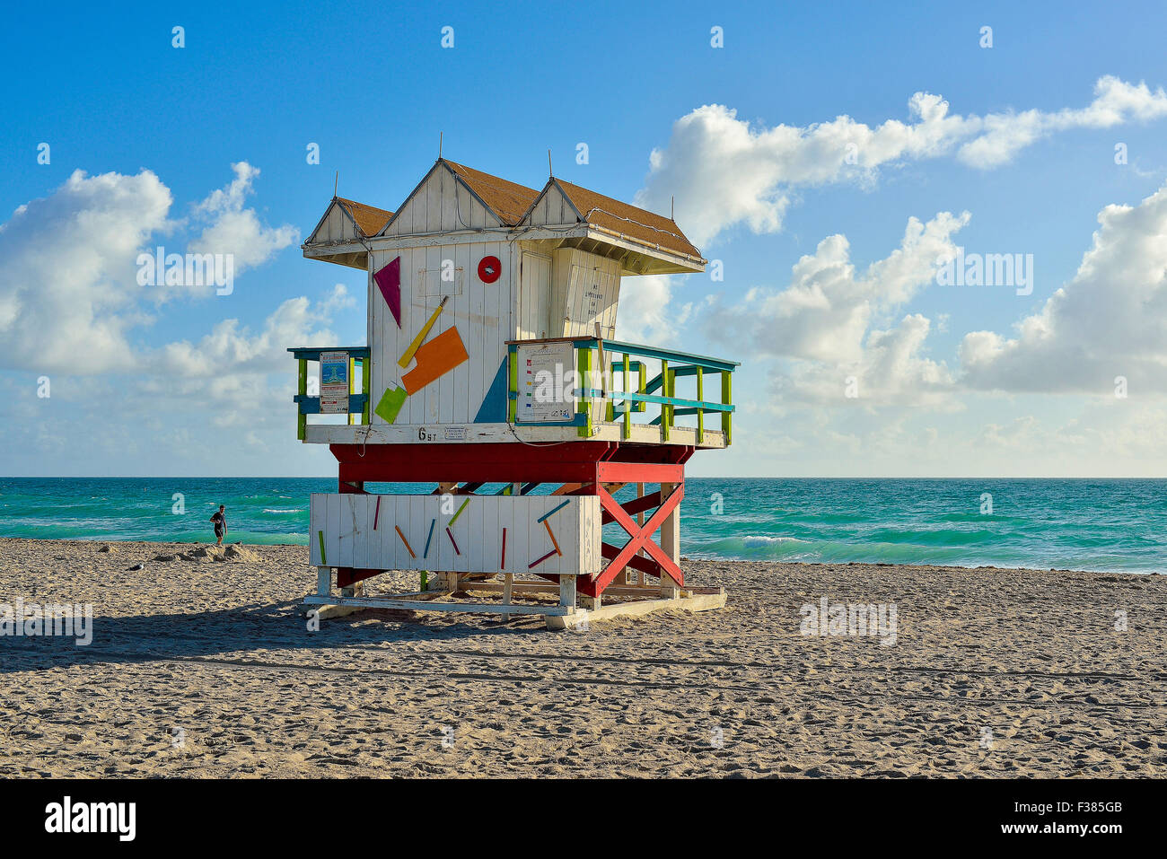 Florida Miami Beach Lifeguard tower Stock Photo - Alamy