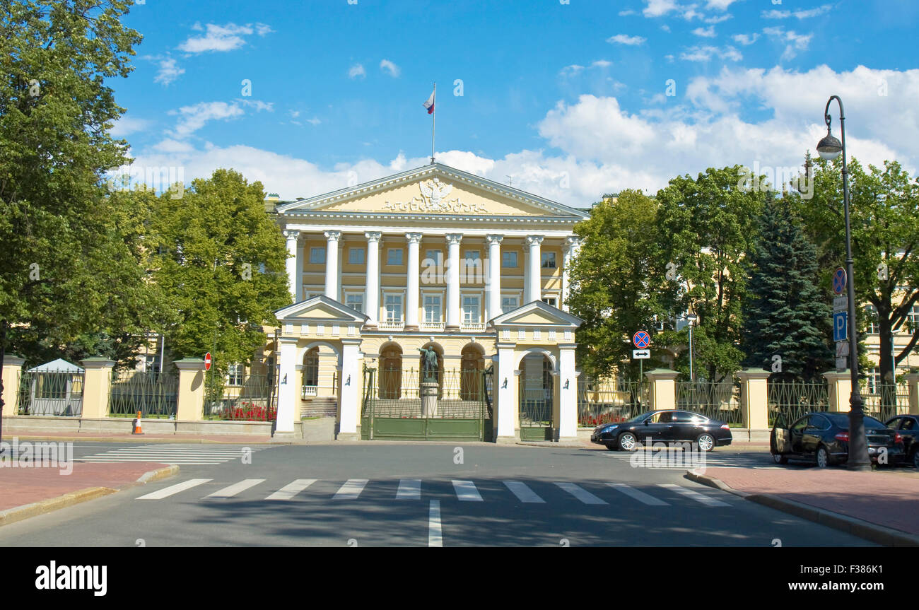 St. Petersburg, Russia - July 10, 2012: Smolny institute, 1806 ...