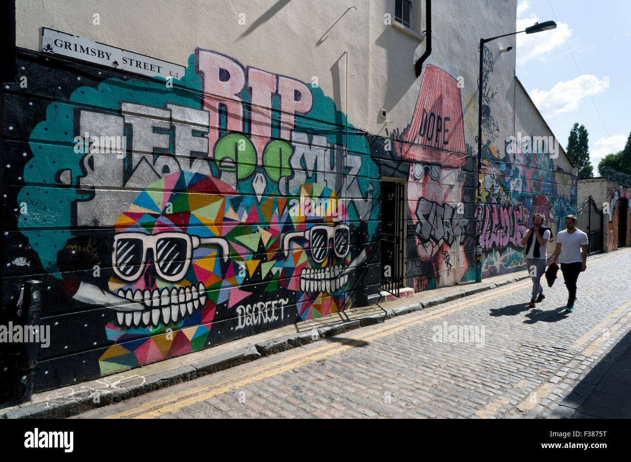 Graffiti in Brick Lane London Stock Photo - Alamy