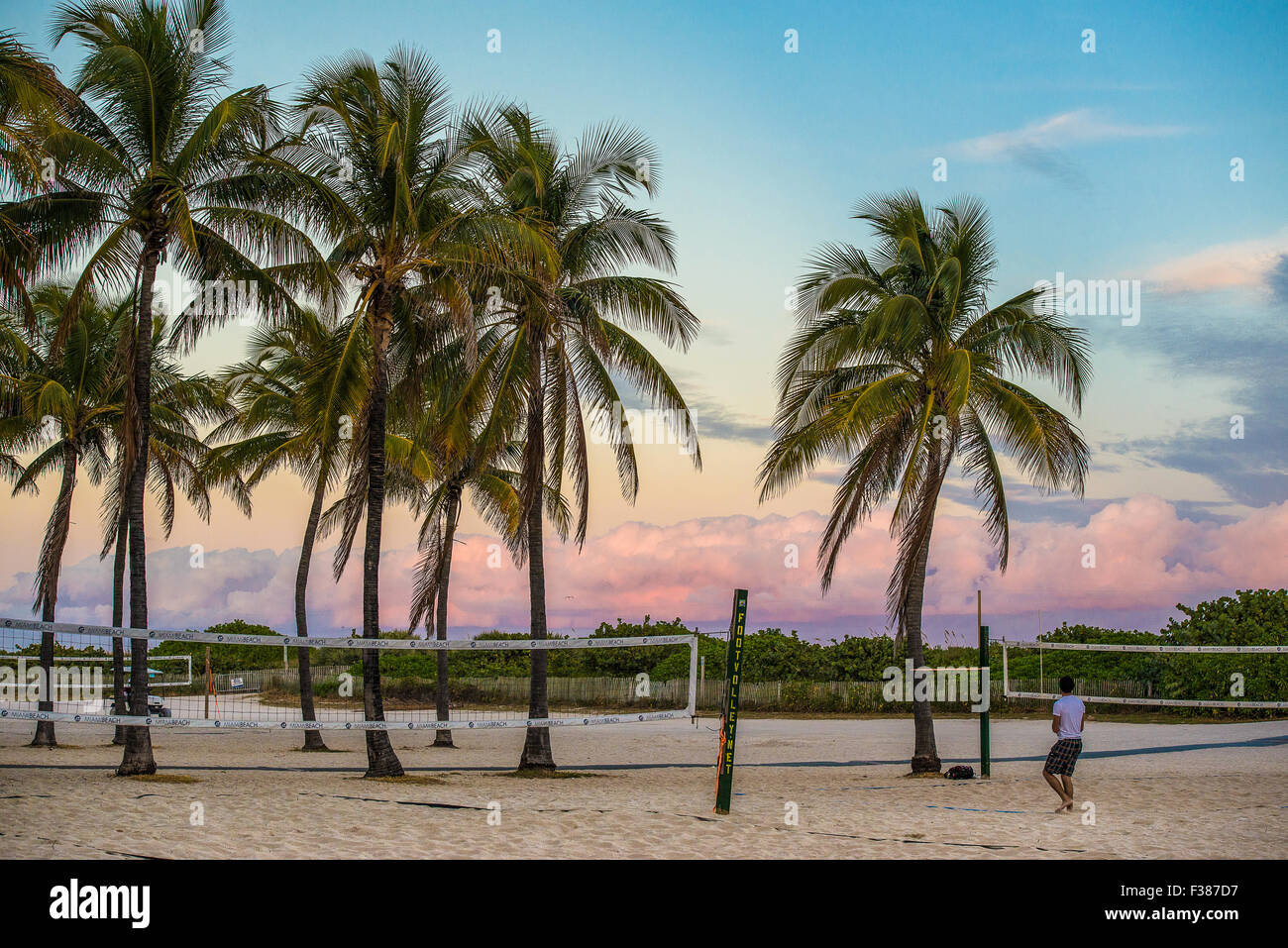 Florida Miami beach Seafront Stock Photo - Alamy