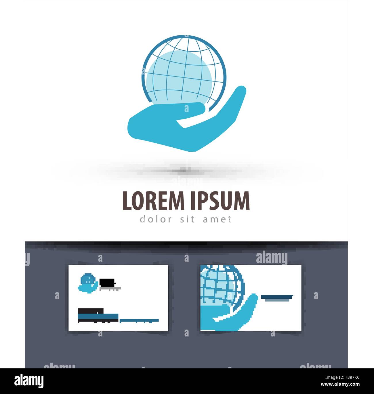 world vector logo design template. planet or globe icon Stock Vector ...