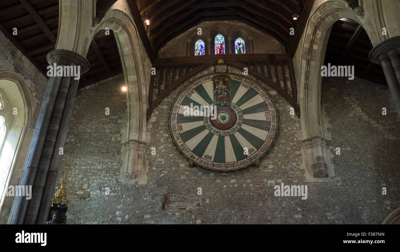 King Arthur's round table Winchester, Hampshire, England Stock Photo ...