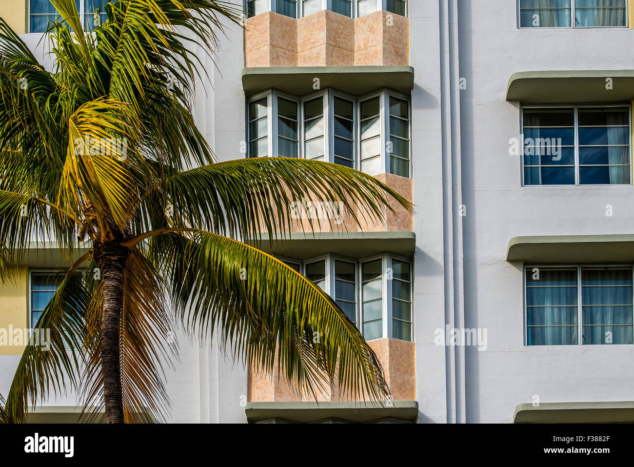 Florida Miami Beach Ocean Drive, building details Stock Photo - Alamy