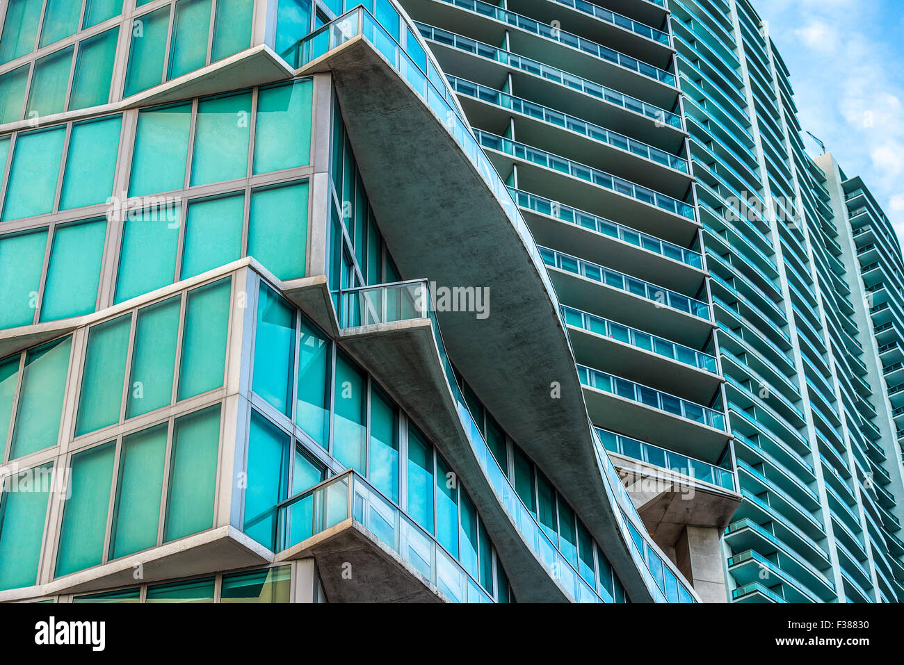Florida Miami Downtown Building details Stock Photo - Alamy
